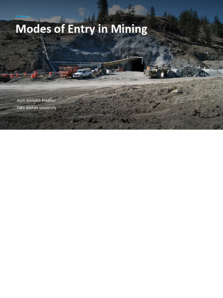 Modes of Entry Class | PDF | Mining | Minerals