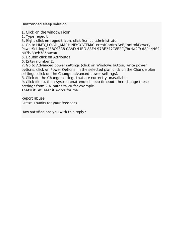 Unattended PC Sleep Solution | PDF