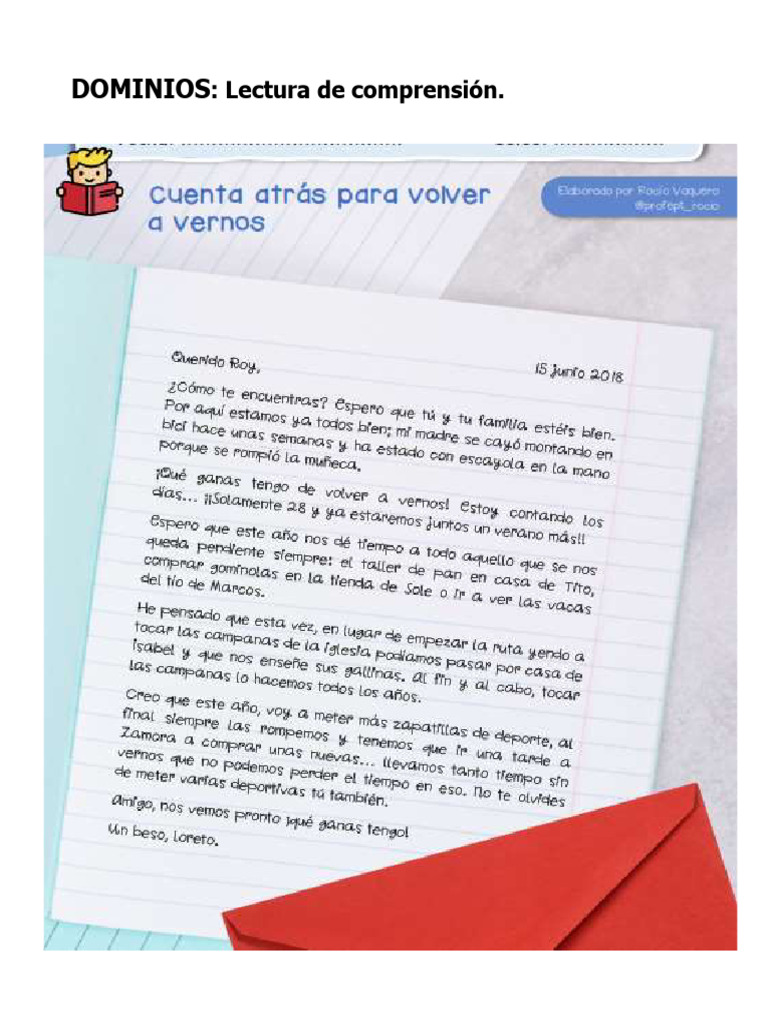 Ejercicios de Comprensión y Escritura | PDF | Adverbio