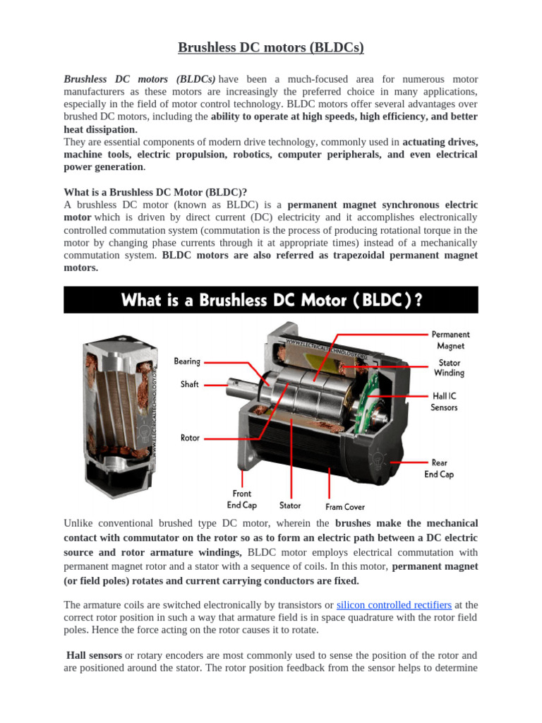 BLDC | PDF | Electric Motor | Electrical Equipment