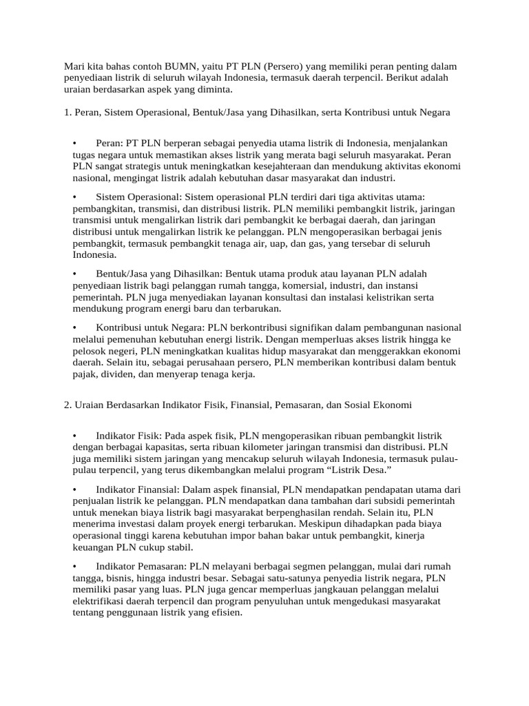 Tgs 1 BDN Usaha Milik Desa Dan Daerah | PDF