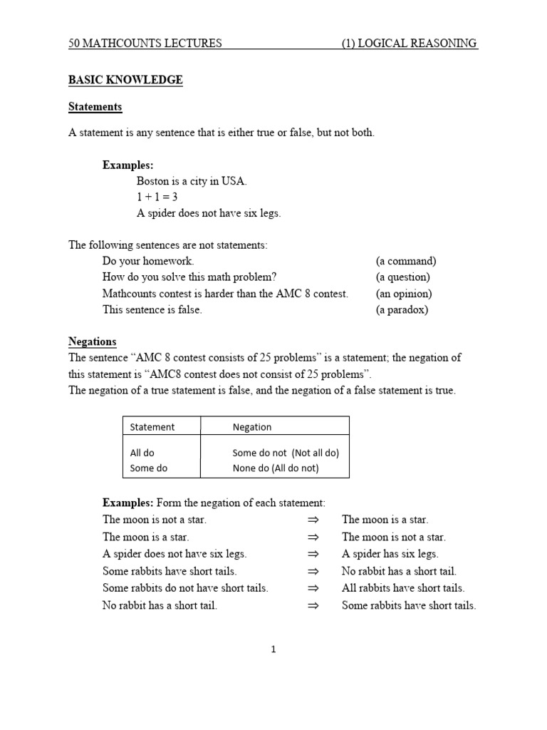 A Chapter 1 Logical Reasoning | PDF | Argument | Deductive Reasoning