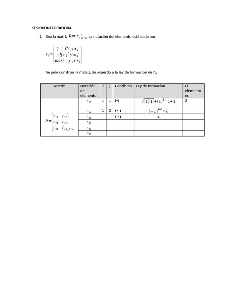 Practica Sesión Integradora para PC2 Negocios | PDF | Matriz ...