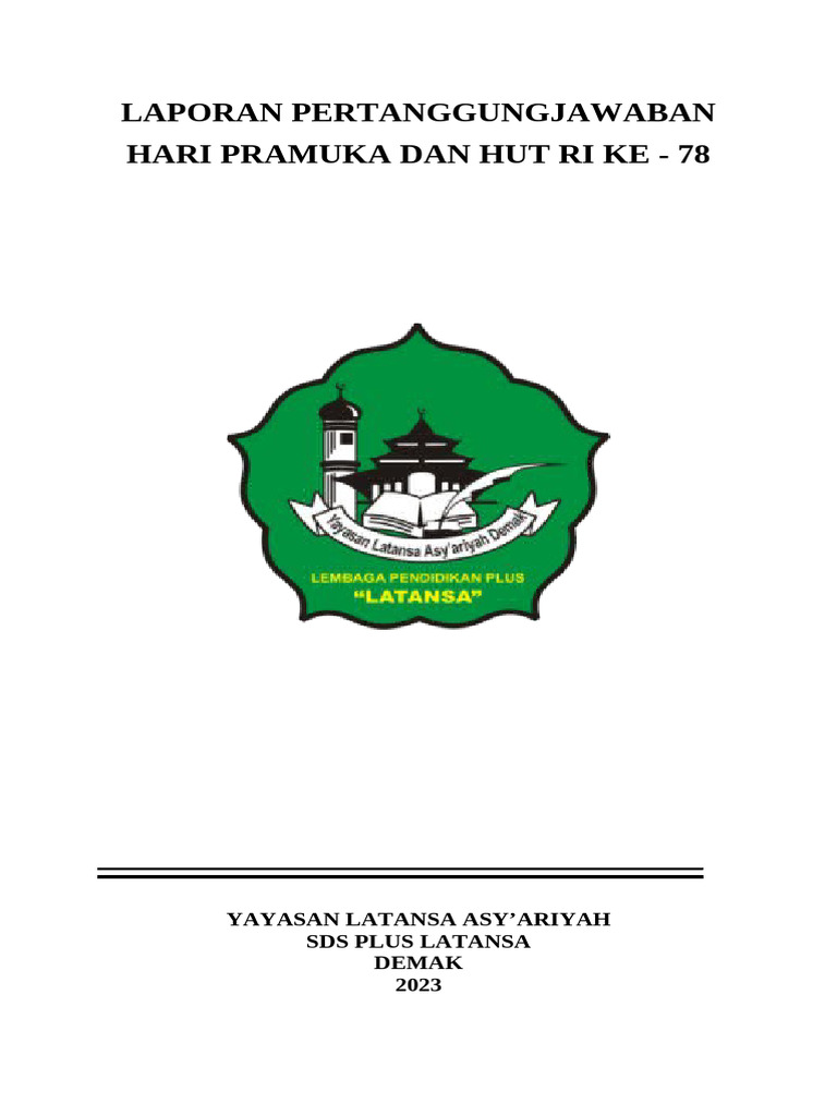 LPJ HUT RI 78 Dan Hari Pramuka 62 | PDF