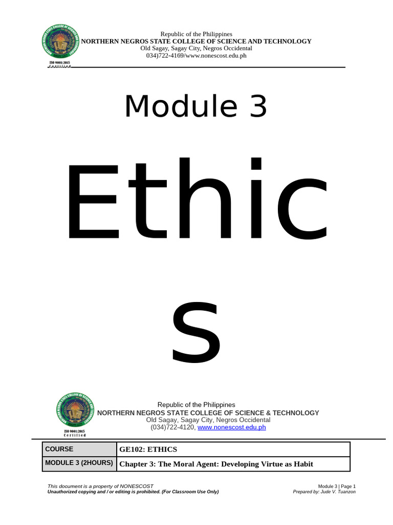 Module 3 Ethics AGRI | PDF