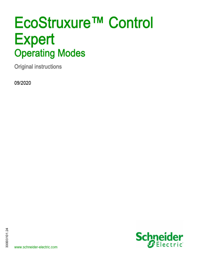 Ecostruxure™ Control Expert: Operating Modes | PDF | Programmable Logic ...