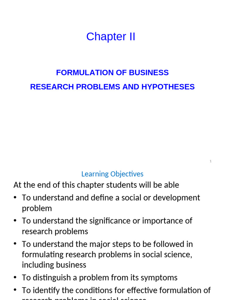 Chapter 2 | PDF | Hypothesis | Theory