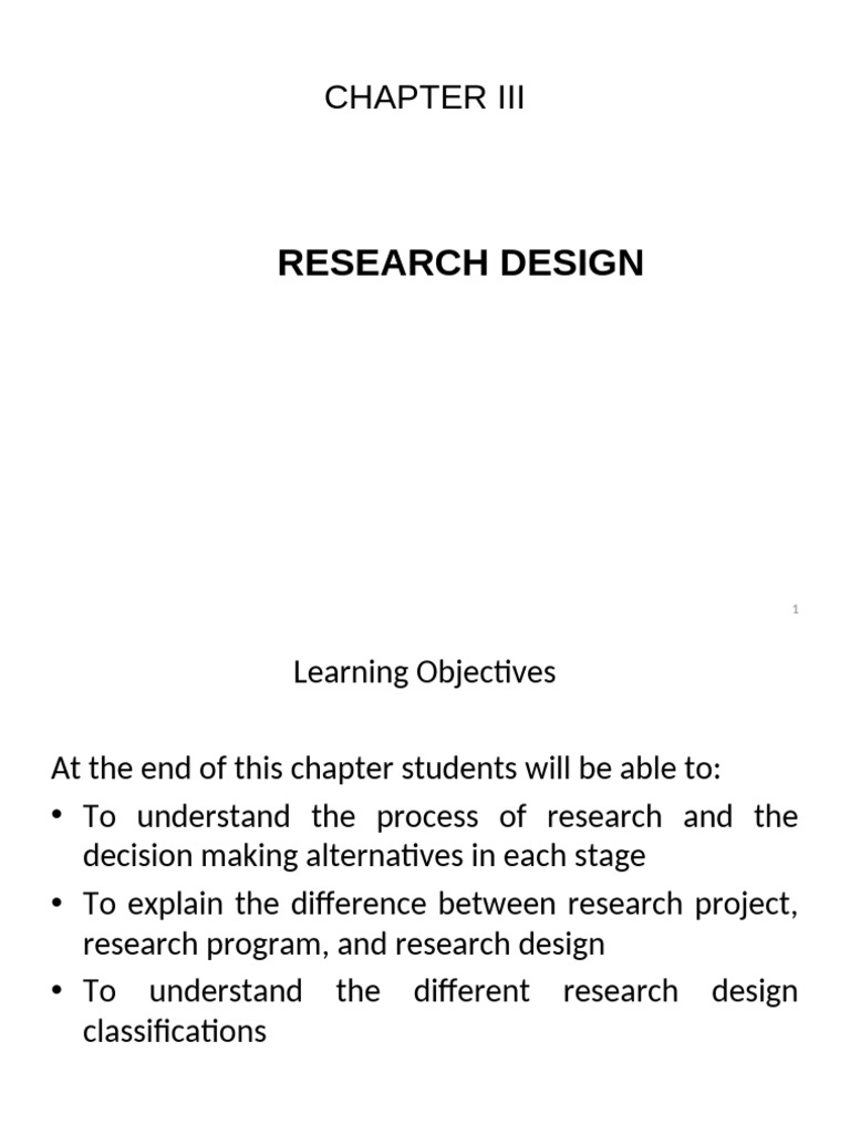 Chapter 3 Research Design | PDF | Sampling (Statistics) | Sample Size Determination