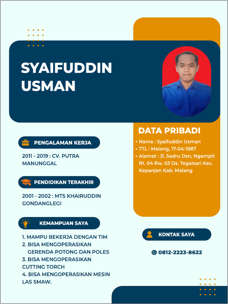 Cv. Syaifuddin Usman | PDF