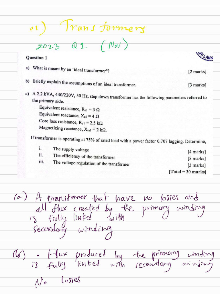 Applied Electricity Past Paper Collection | PDF