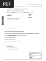 ESOL - Entry 3 - Reading Candidate Paper - Practice Paper B | PDF ...