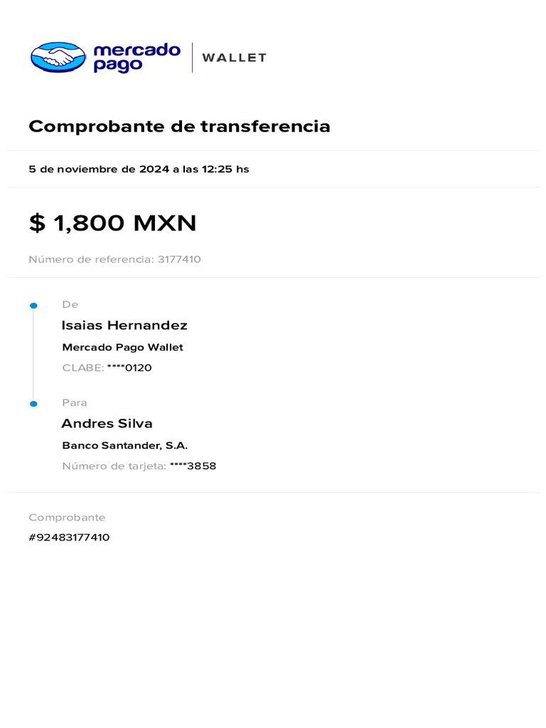Mercadopago Comprobante 92483177410 | PDF