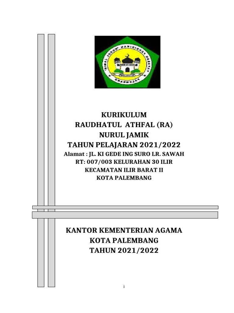 Perbaikan Kurikulum Ra Ar - Ridho | PDF