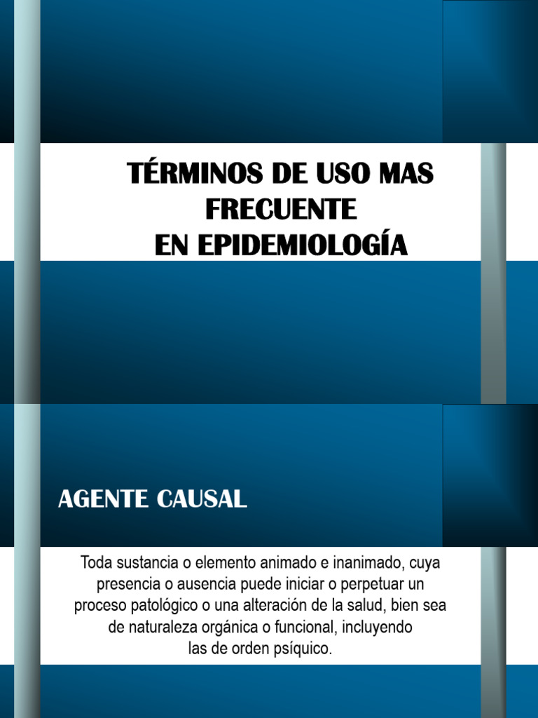 Tema 4 Terminos Epidem | PDF | Infección | Epidemias
