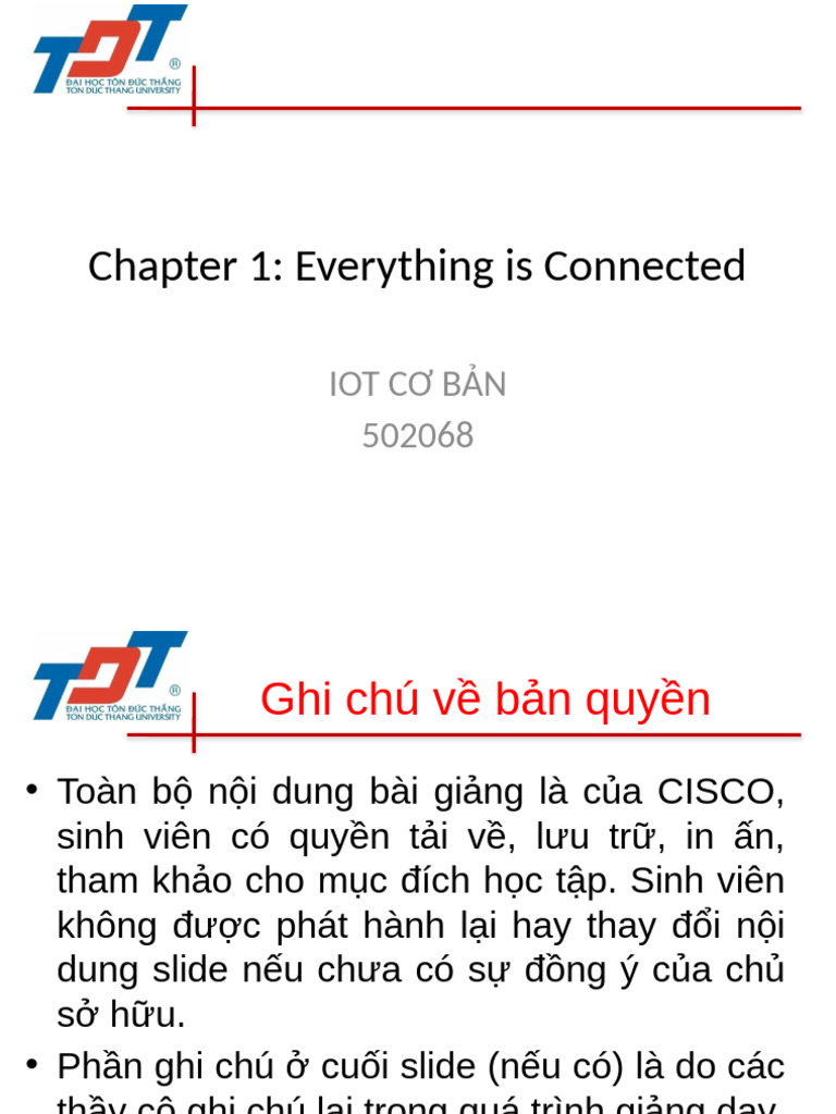 IOTcoban Chuong1 | PDF | Computer Network | Internet Of Things