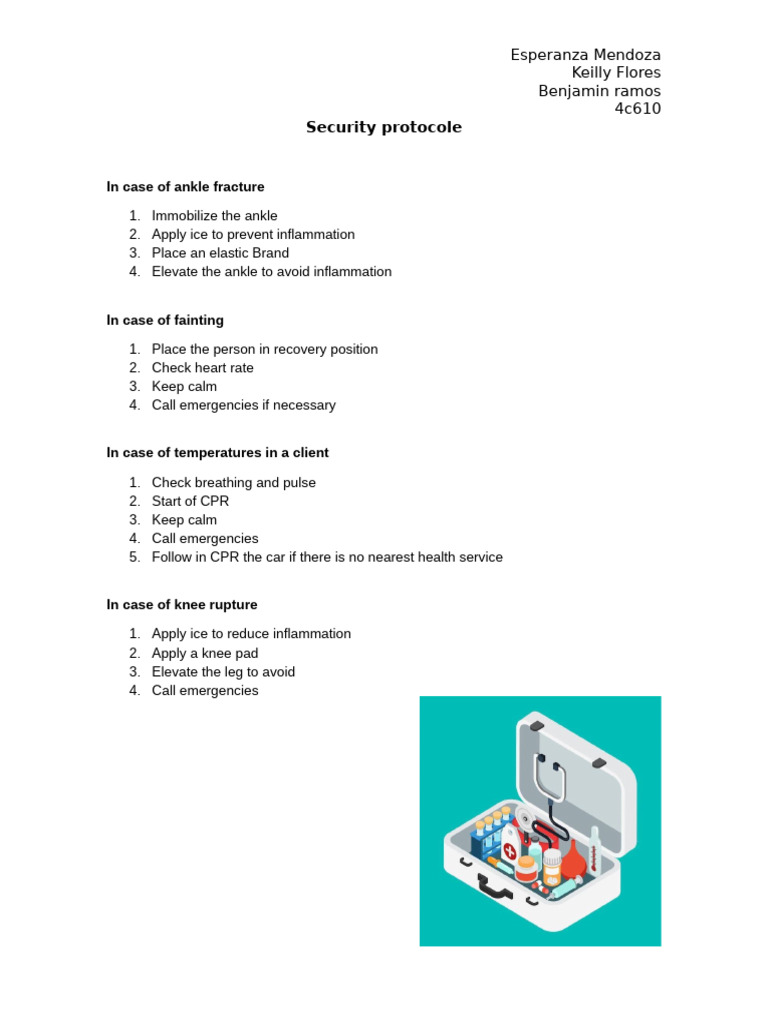 Emergency First Aid Protocols Guide | PDF