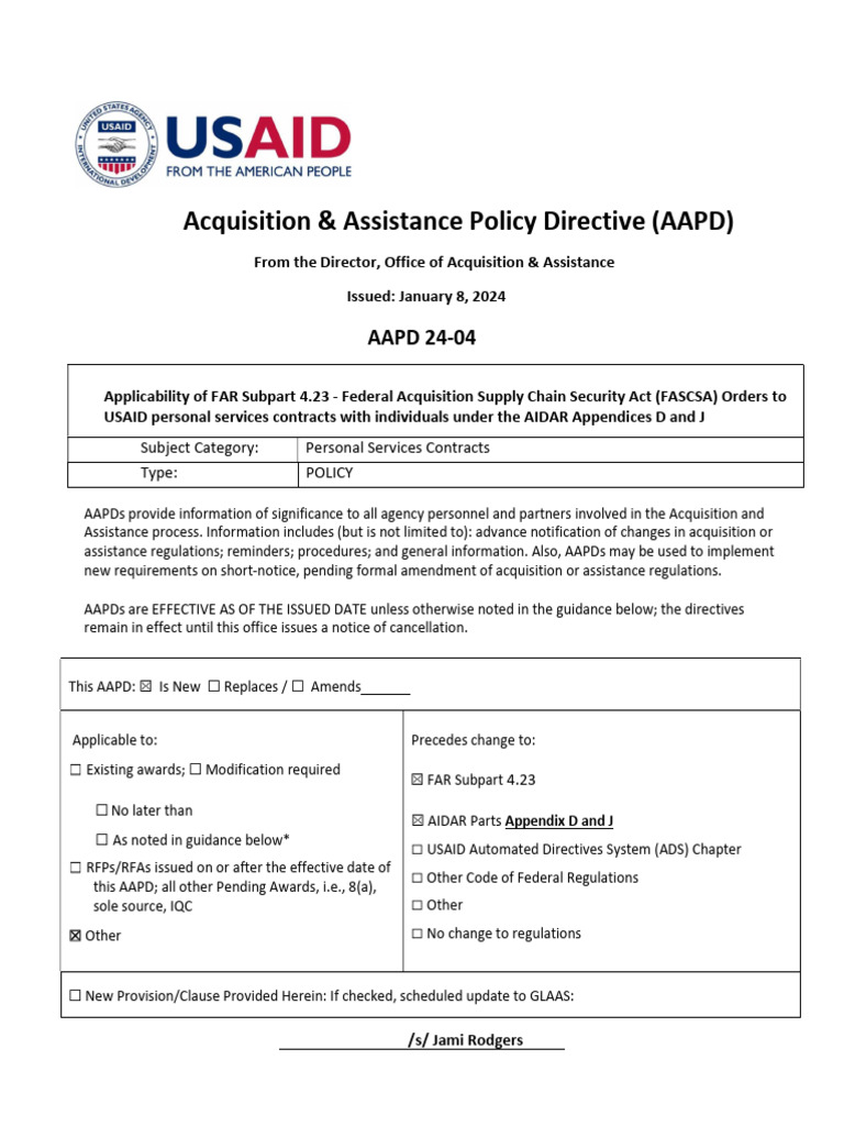 AAPD-24-04 - 2 US Gov Document | PDF | Common Law | Government