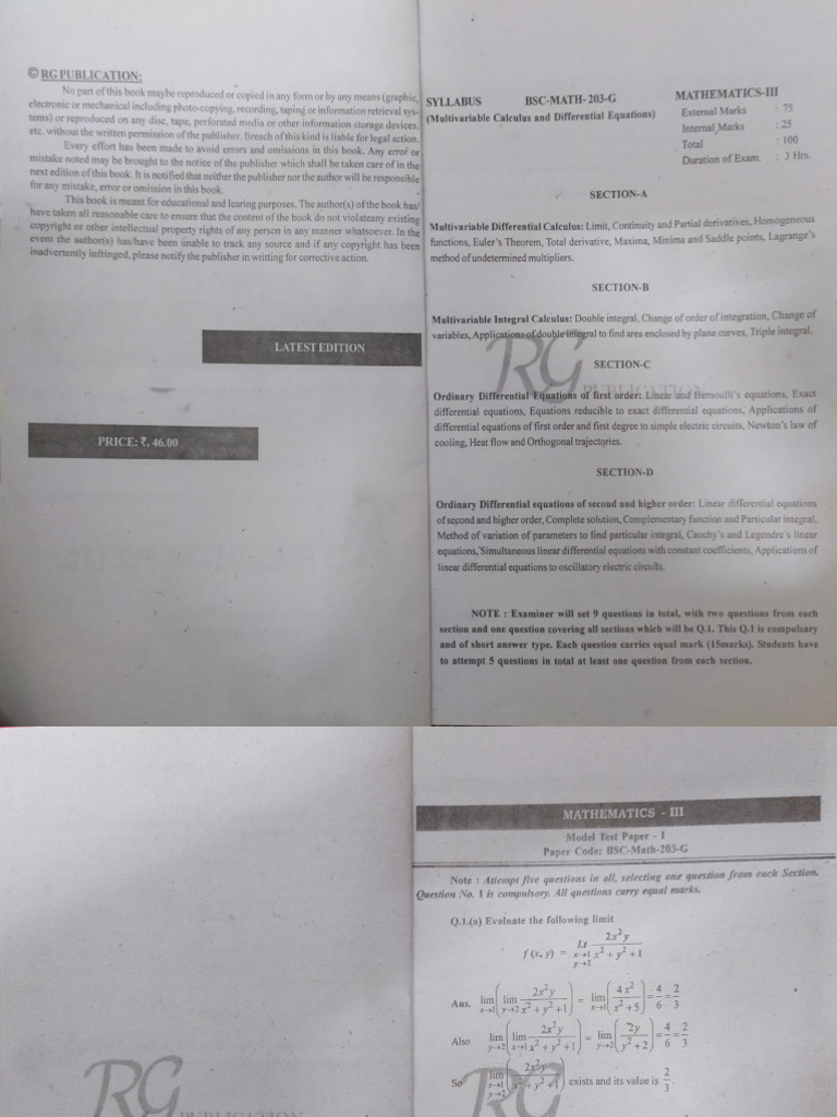 Maths 3rd Sem Rg Pdf
