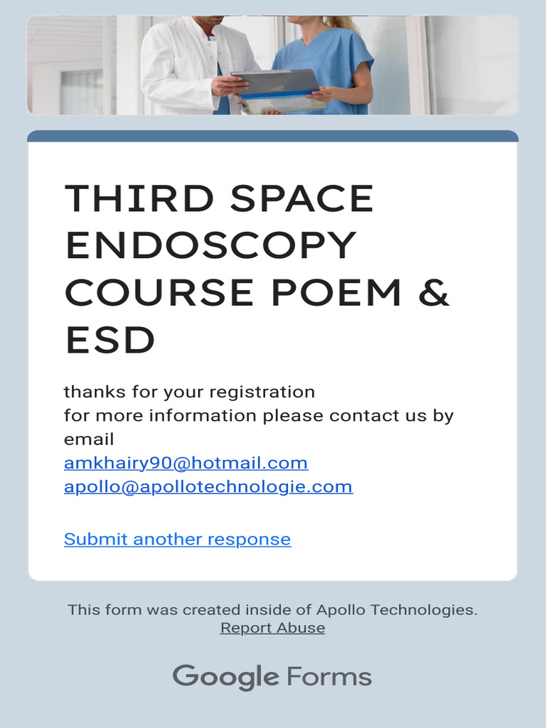 Third Space Endoscopy Course Poem & Esd | PDF