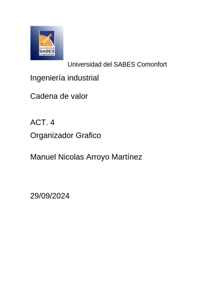 U2203054Q0014 - Act4-Cadena de Valor | PDF