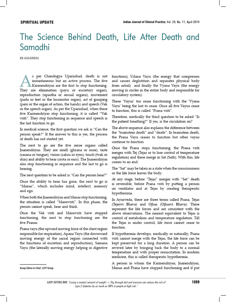 Science Behind Death | PDF | Prana | Indian Philosophy