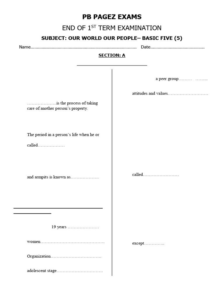 B5 Owop | PDF | Adolescence | Behavioural Sciences