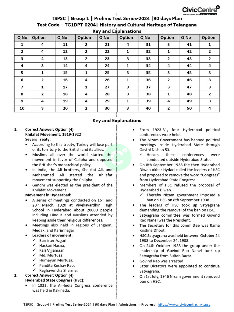TSPSC Group I Tg1dpt 0204 Exp English Lyst4186 | PDF | Politics Of ...