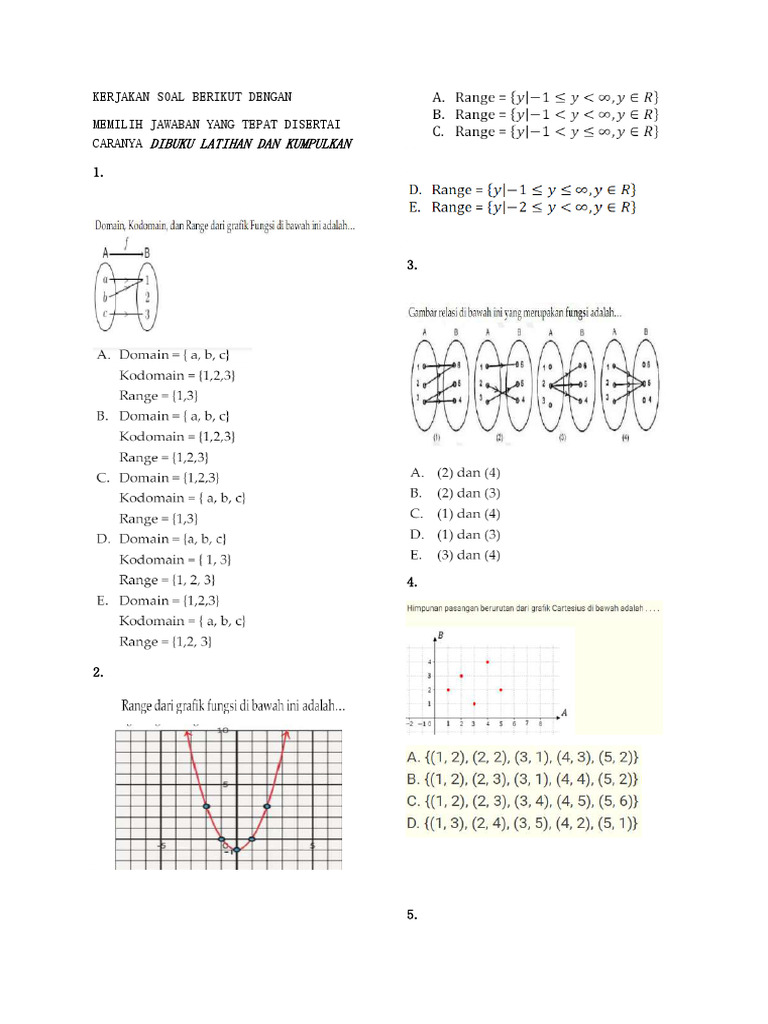 Soal Fungsi Kelas Xi | PDF