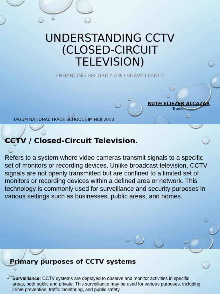 CCTV Grade 10 | PDF | Closed Circuit Television | Security Alarm