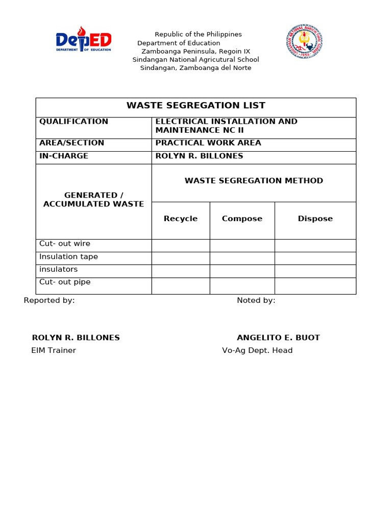 Waste Segregation | PDF