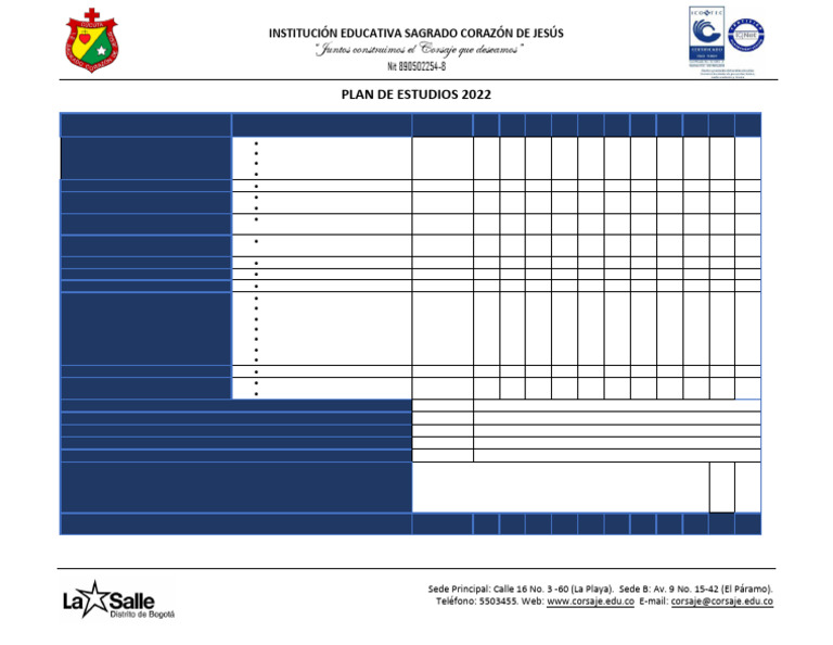 Plan de Estudios 2022 Corsaje | PDF | Science