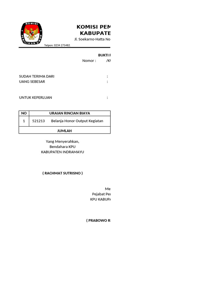 SPJ Honor Agustus Adhoc | PDF