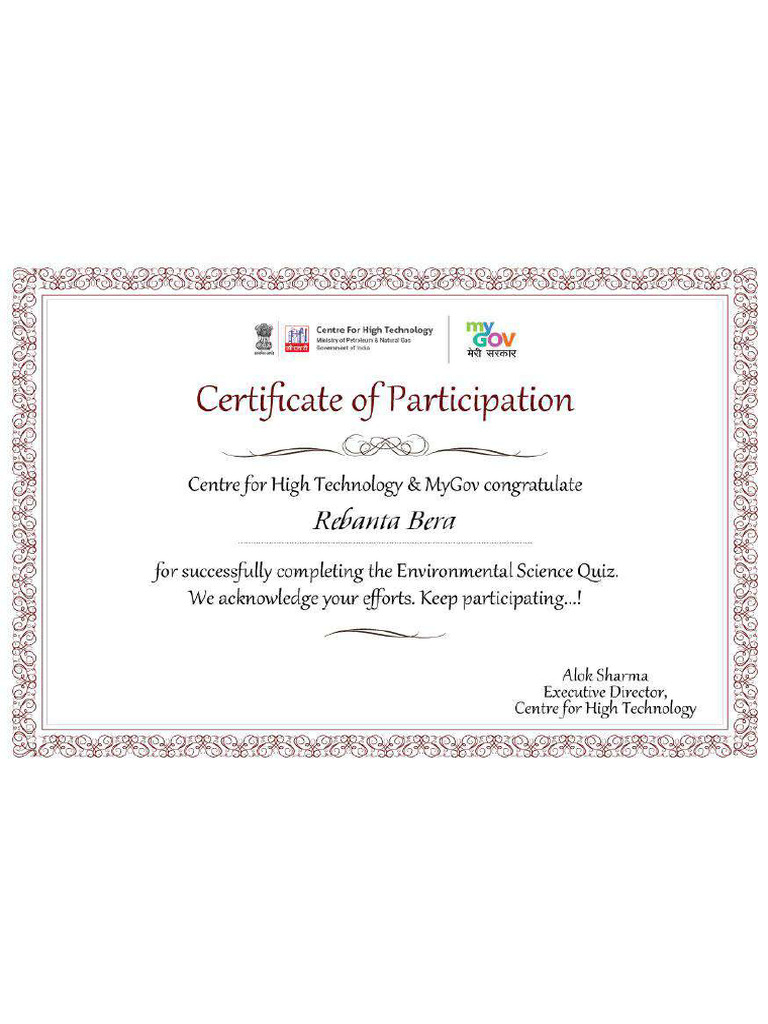 Certificate | PDF