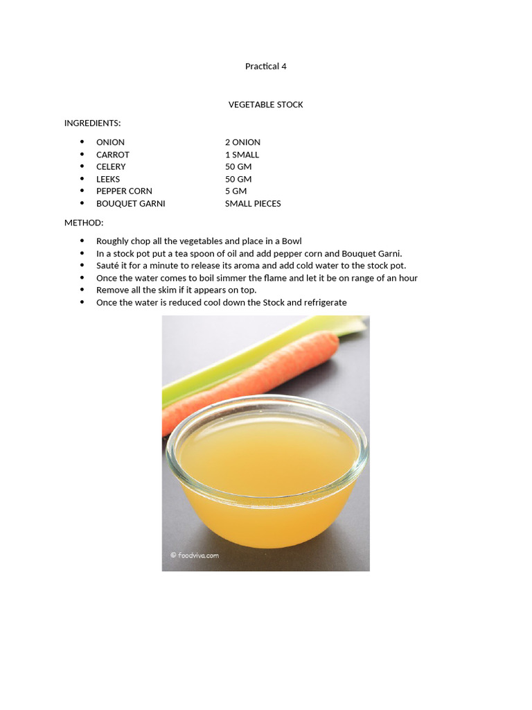 Stock Document | PDF | Stock (Food) | Foods