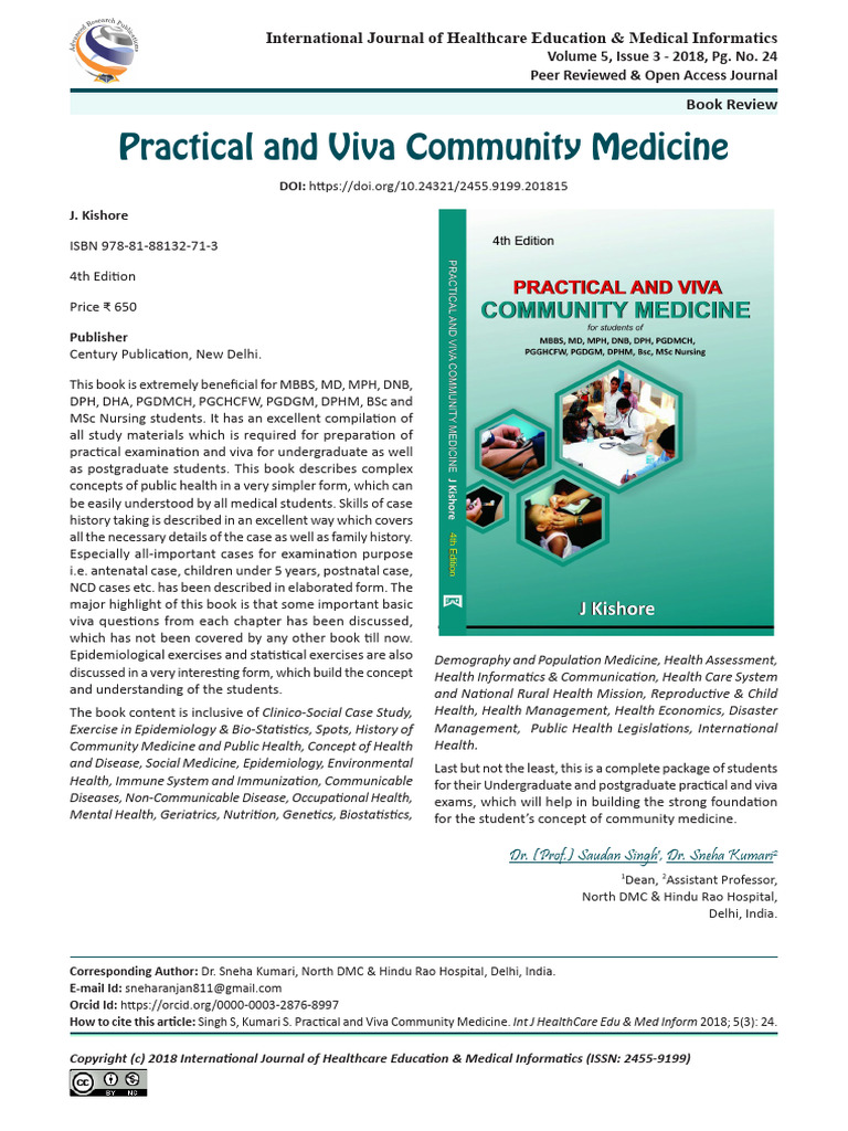 Practical and Viva Community Medicine | PDF | Public Health | Epidemiology