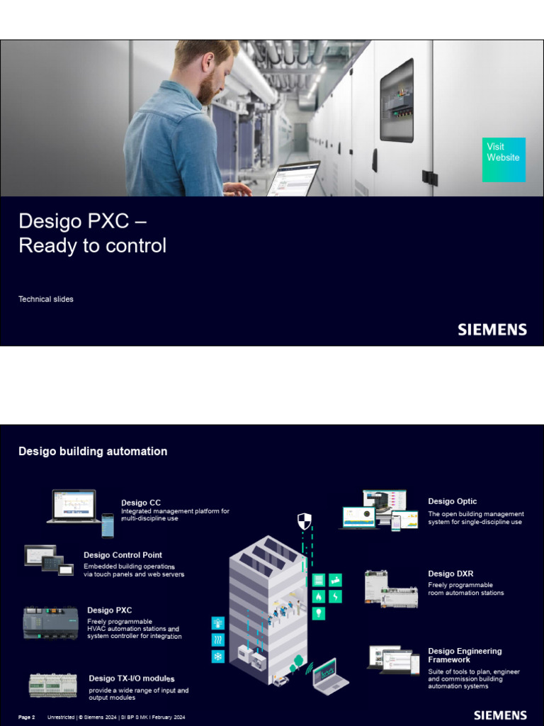 Desigo PXC Controllers Technical Presentation | PDF | Wireless Lan | Computer Security