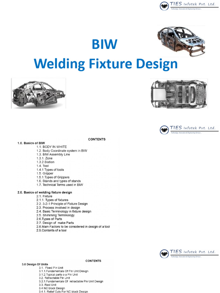 BIW Welding Fixture Design Overview | PDF