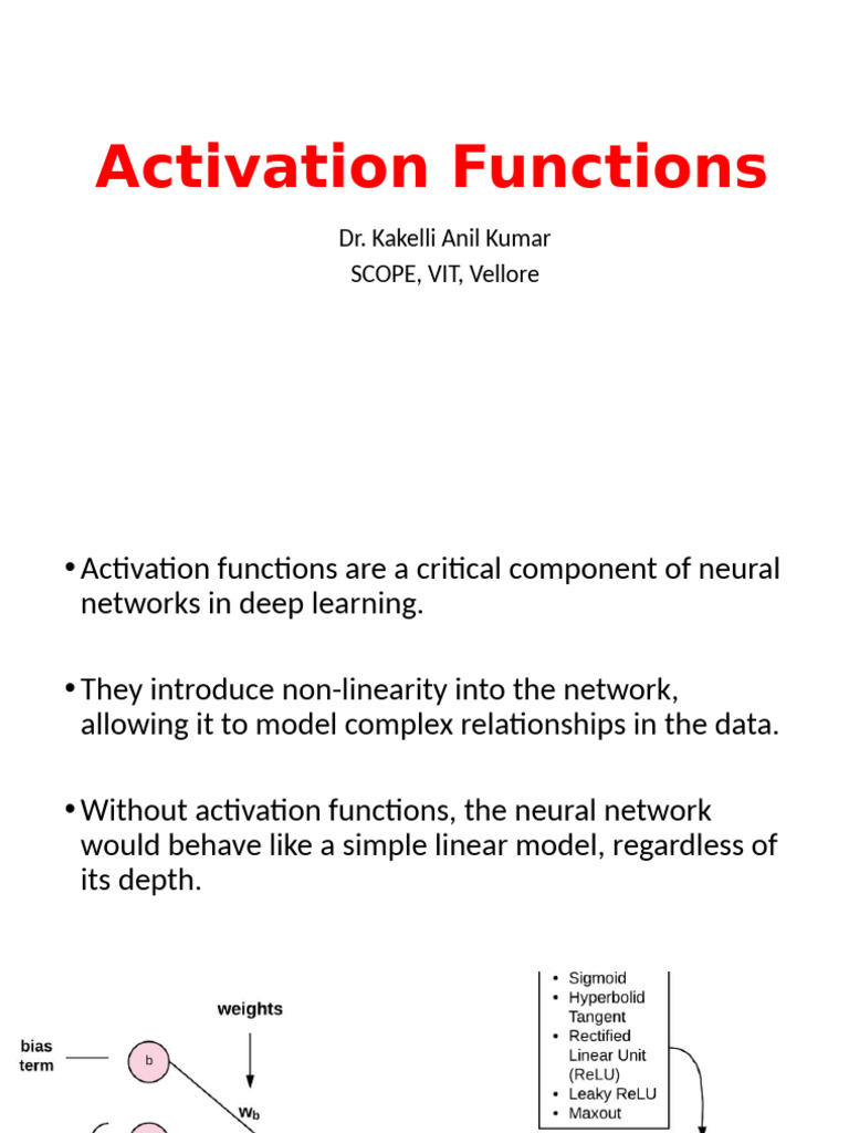 Understanding Neural Network Activation Functions | PDF | Artificial ...