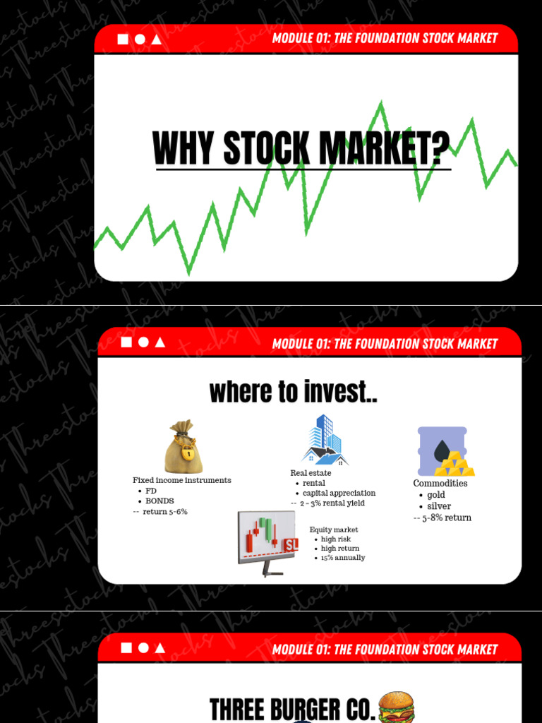 The Foundation STOCK MARKET PDF | PDF | Institutional Investors | Stocks