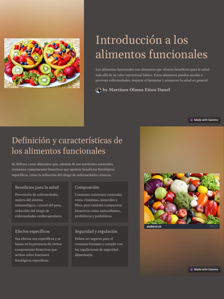 Introduccion A Los Alimentos Funcionales | PDF | Comida funcional | Alimentos