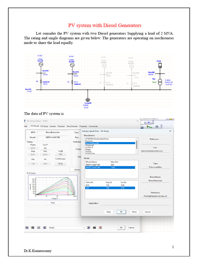 Load Sharing Controller for PV-Diesel System | PDF