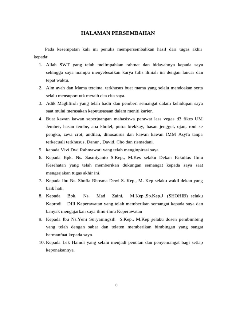 HALAMAN PERSEMBAHAN Pak Dani | PDF