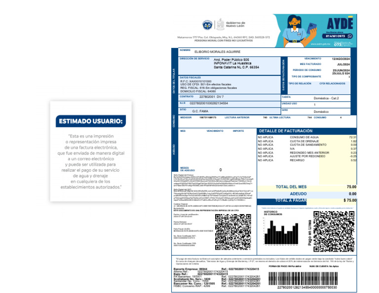 Factura Julio 2024 | PDF