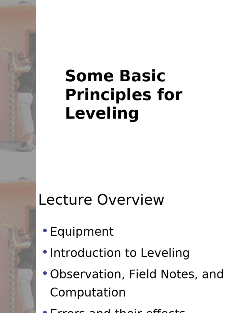 2 2-Levelling Introduction | PDF