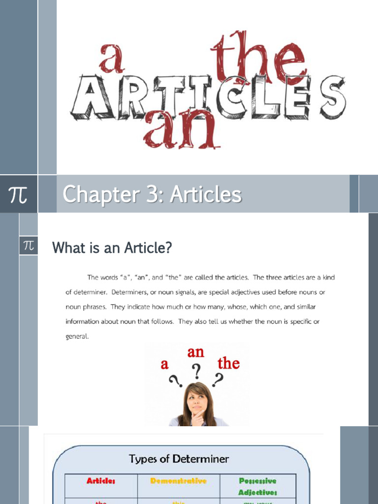 Understanding Articles in English | PDF