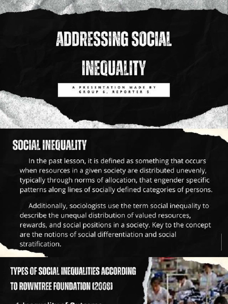 UCSP Addressing Inequality | PDF