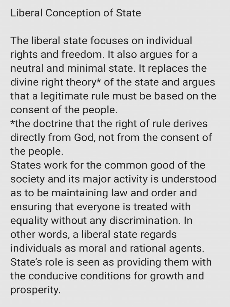 Liberal State | PDF