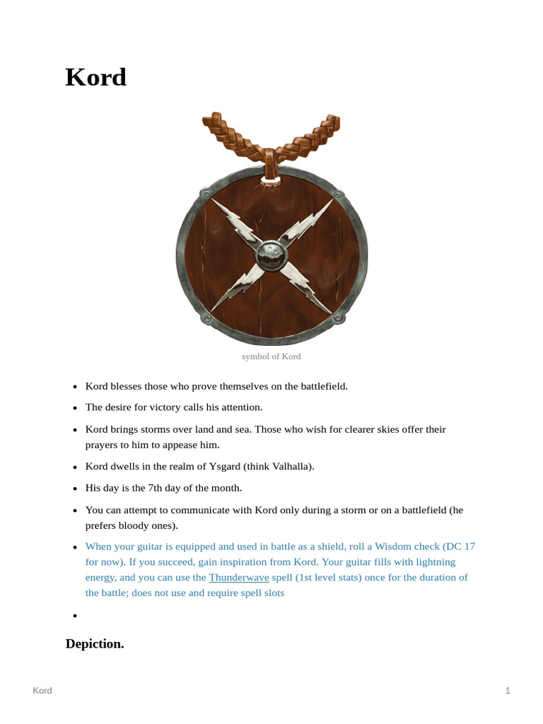Kord | PDF