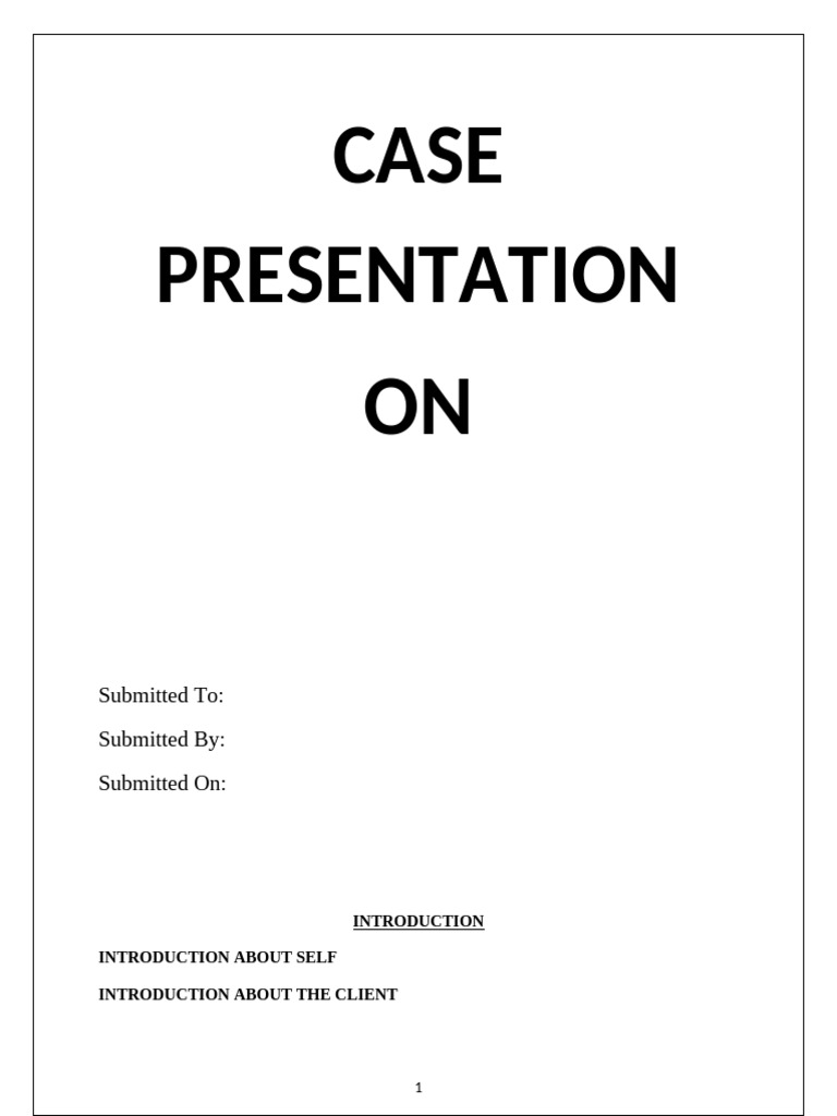 Medical Case Study Presentation | PDF | Physical Examination | Thorax