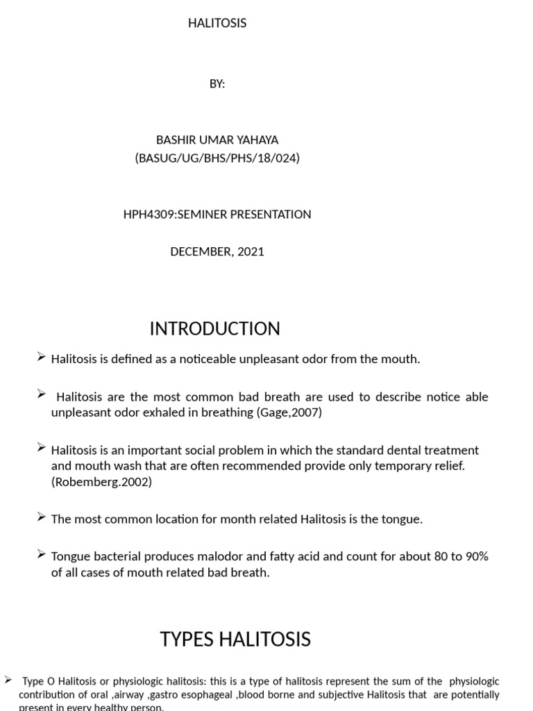 BASHIR UMAR Presentation | PDF | Clinical Medicine | Mouth